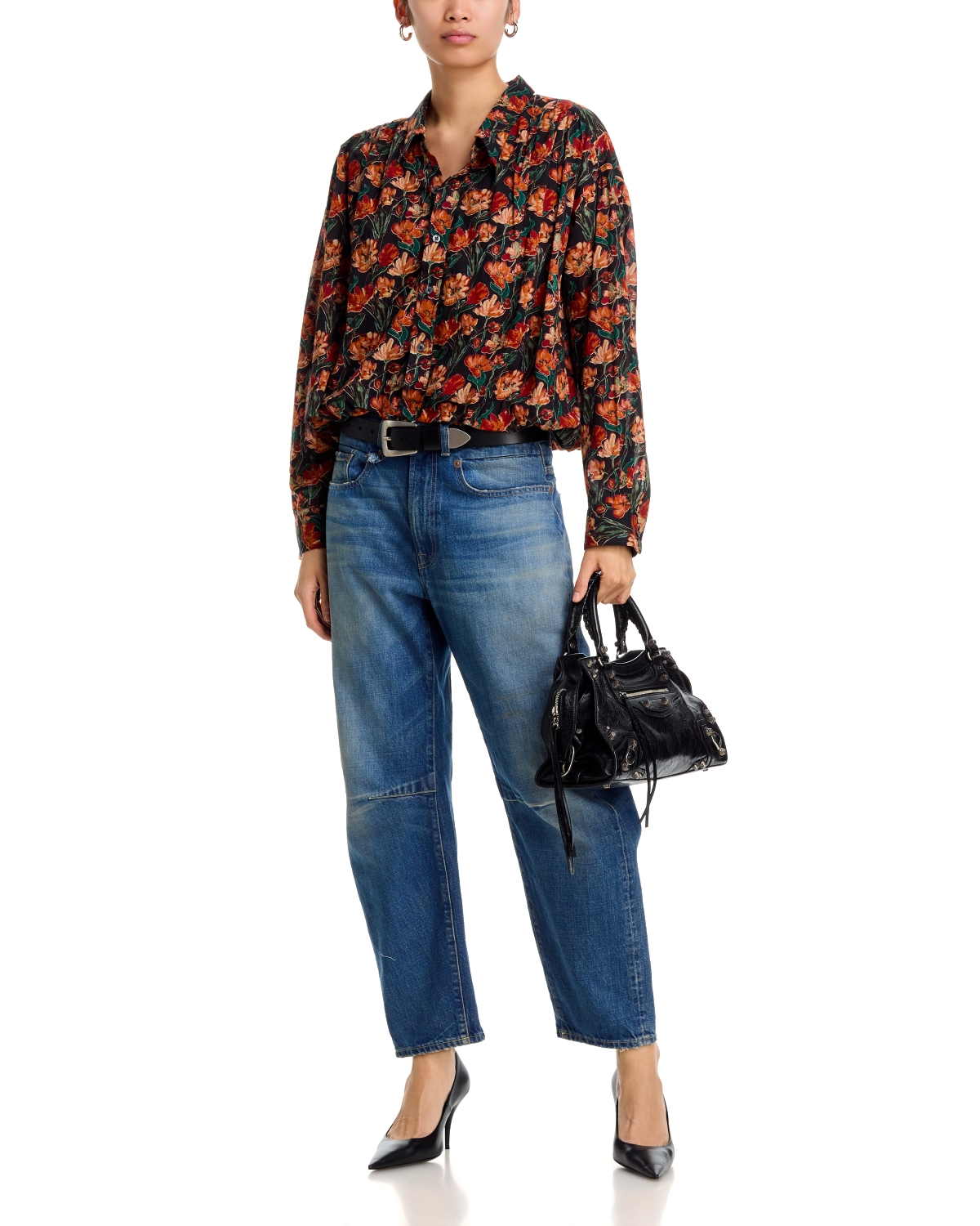 R13 R13 Articulated Knee Boyfriend Jeans